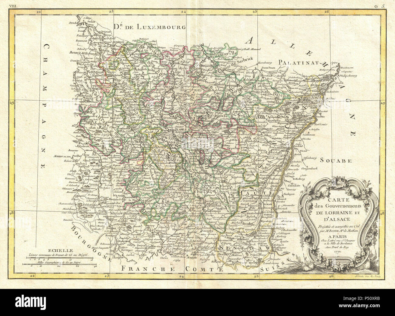 Map of alsace hi-res stock photography and images - Alamy