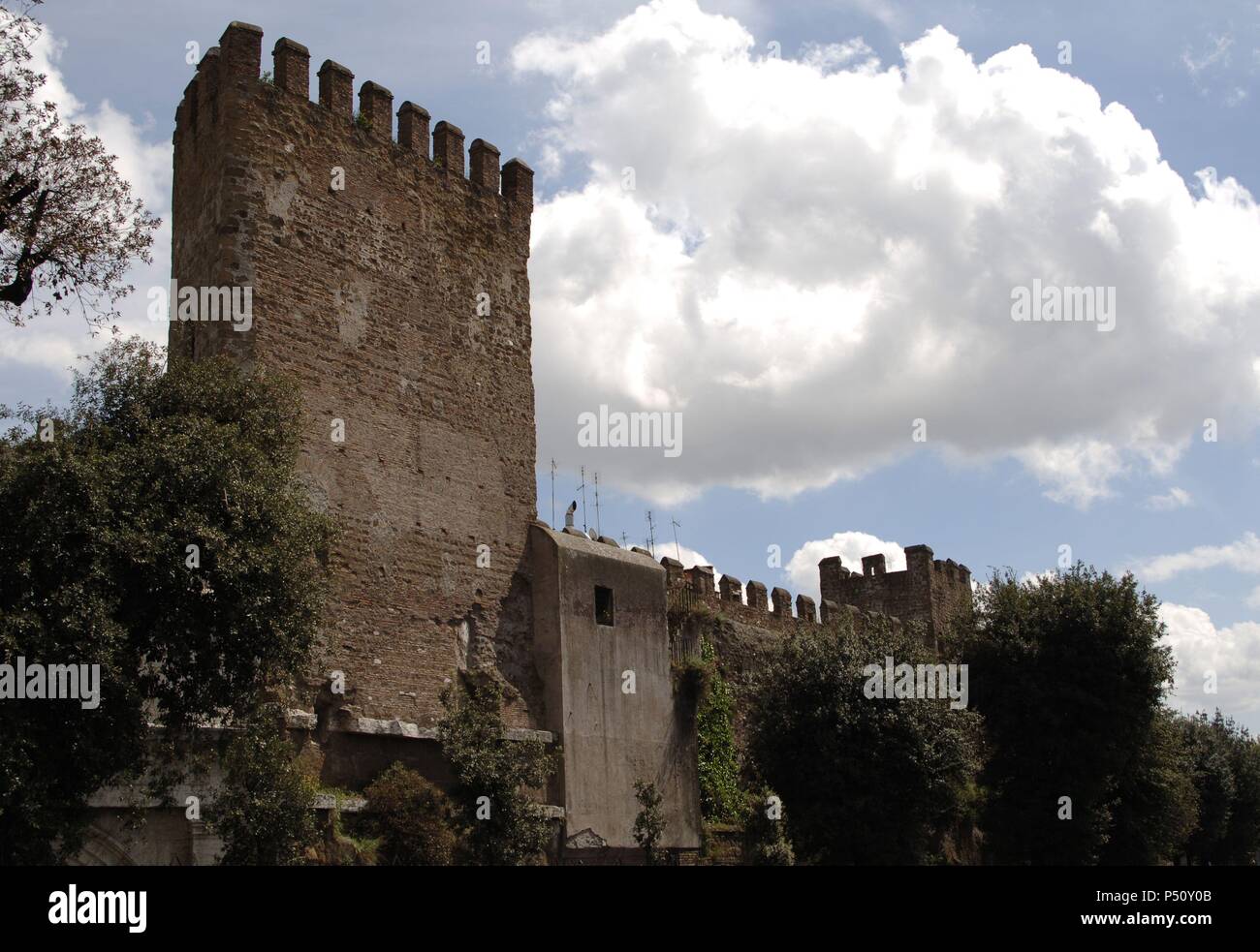 Walls In Rome Map of the Walls of Rome