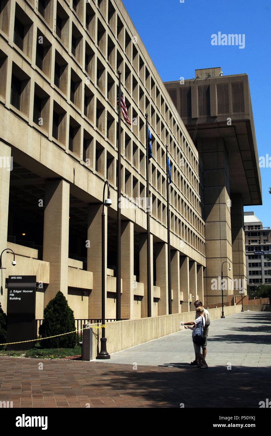 F.B.I. (Federal Bureau of Investigation). Exterior. Washington D.C ...