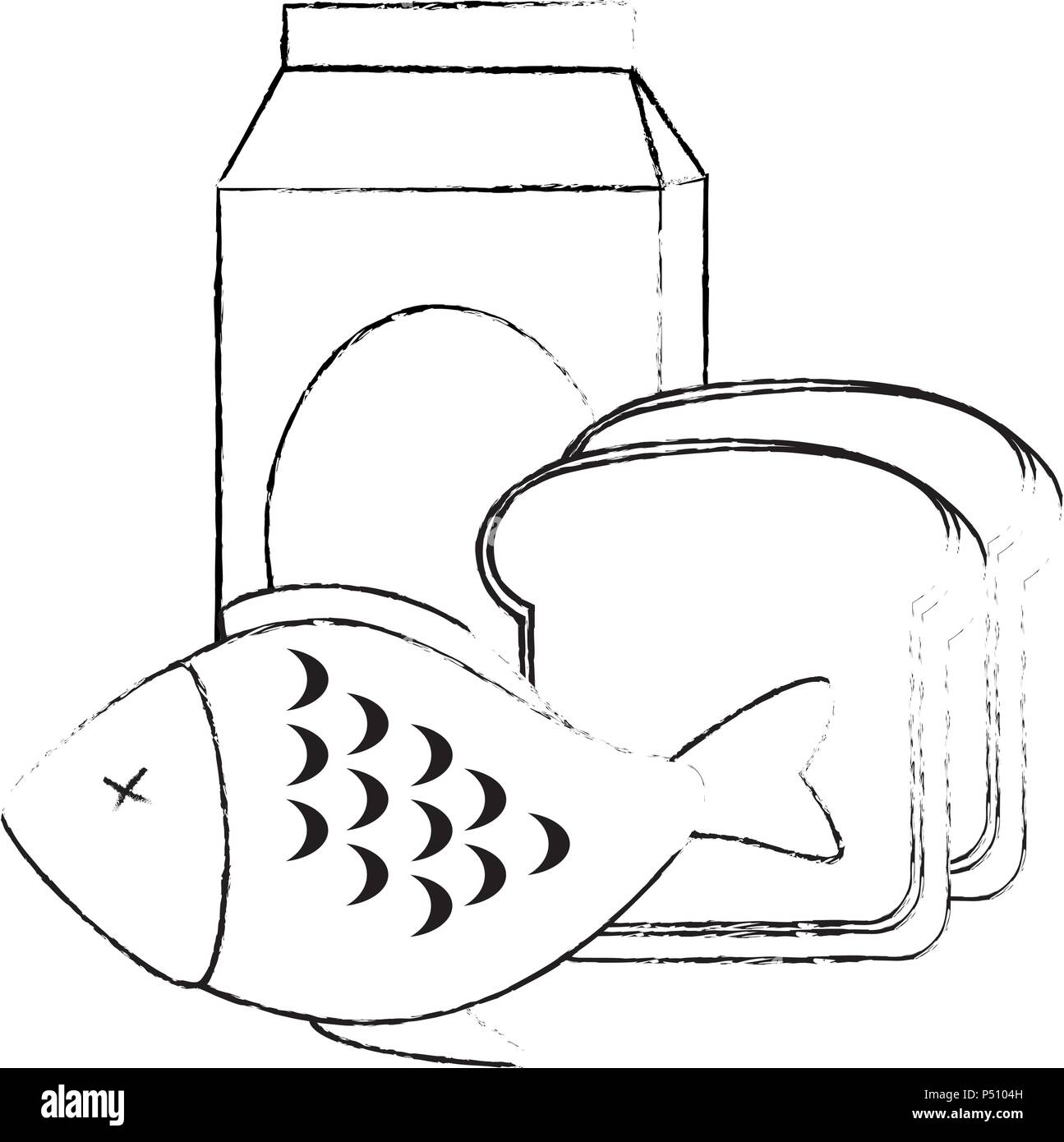 Seafood packing Stock Vector Images - Alamy