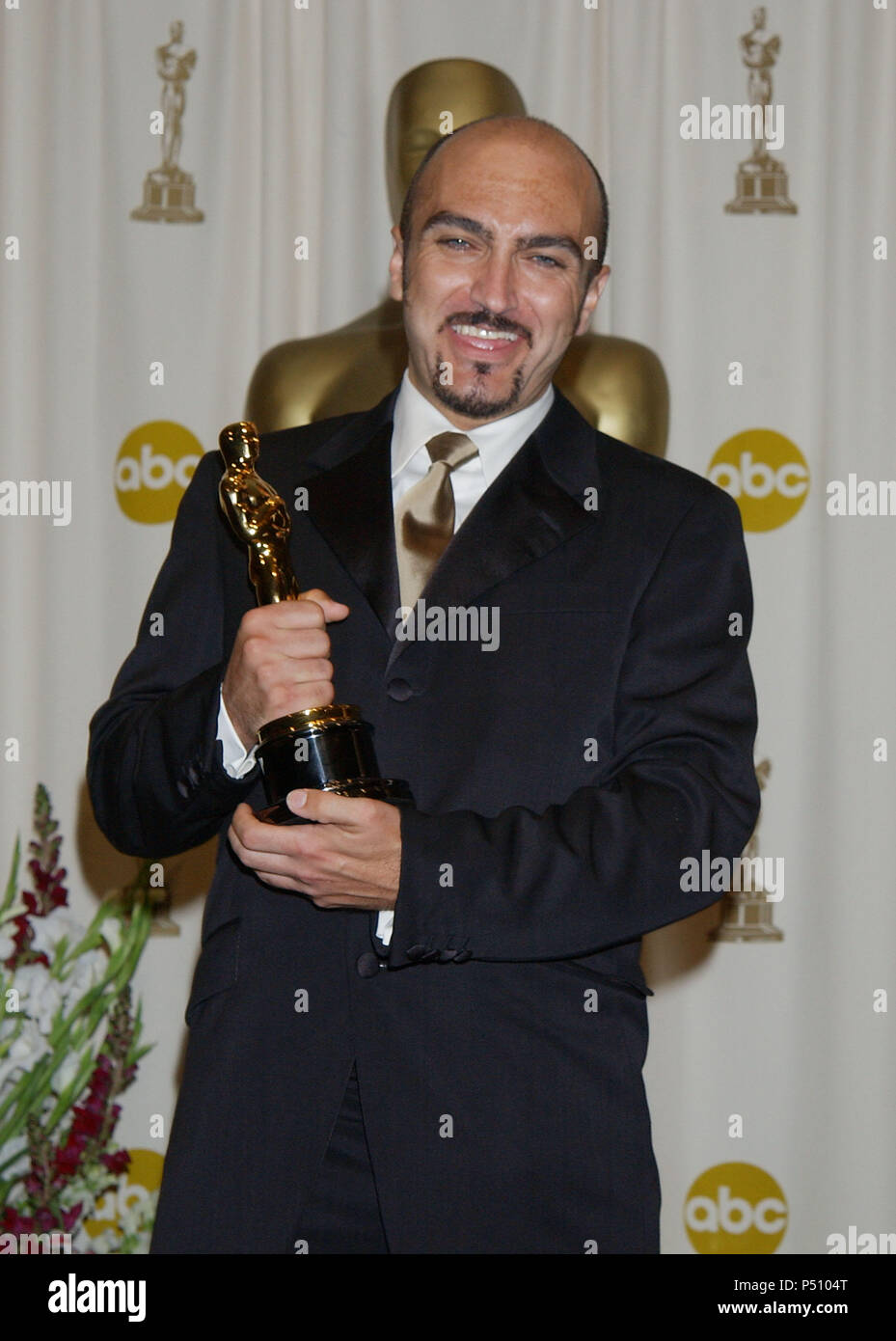 Angus Strathie with Oscar for achievement in costume design for "Moulin ...