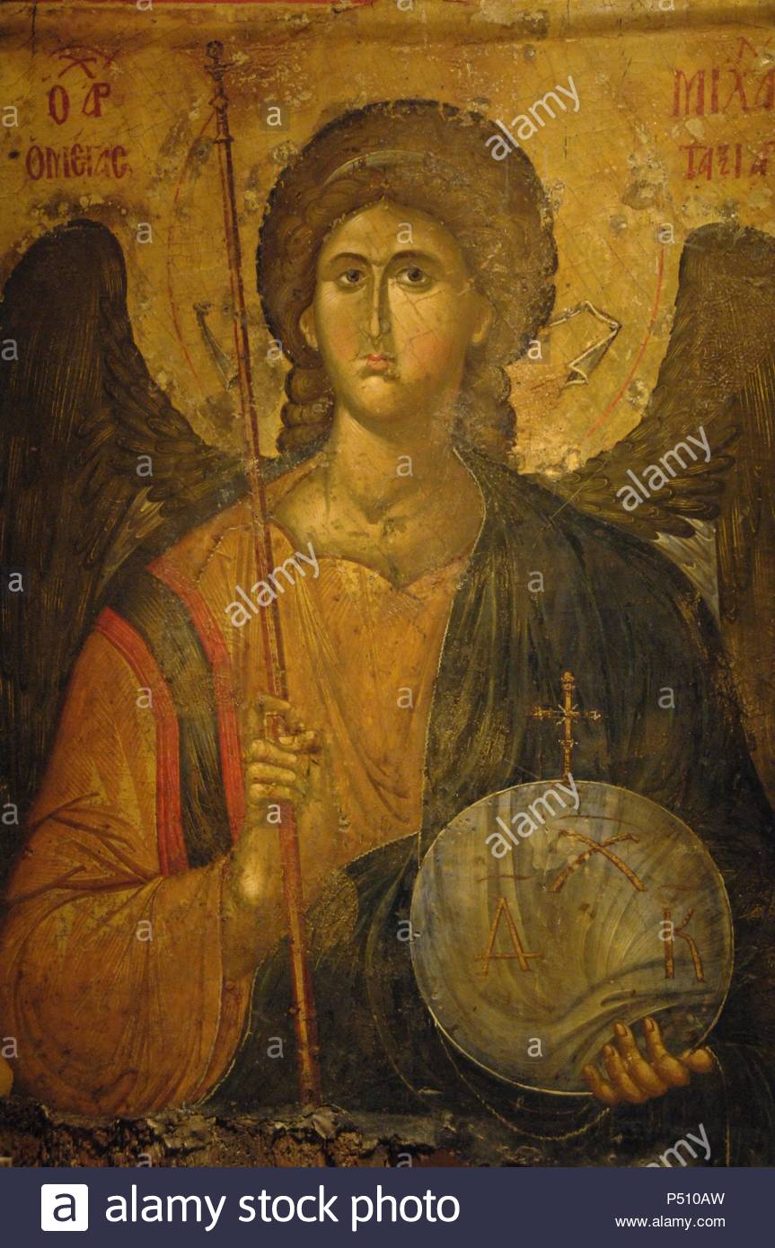 Archangel Michael Icon Greece Stock Photos & Archangel Michael Icon ...