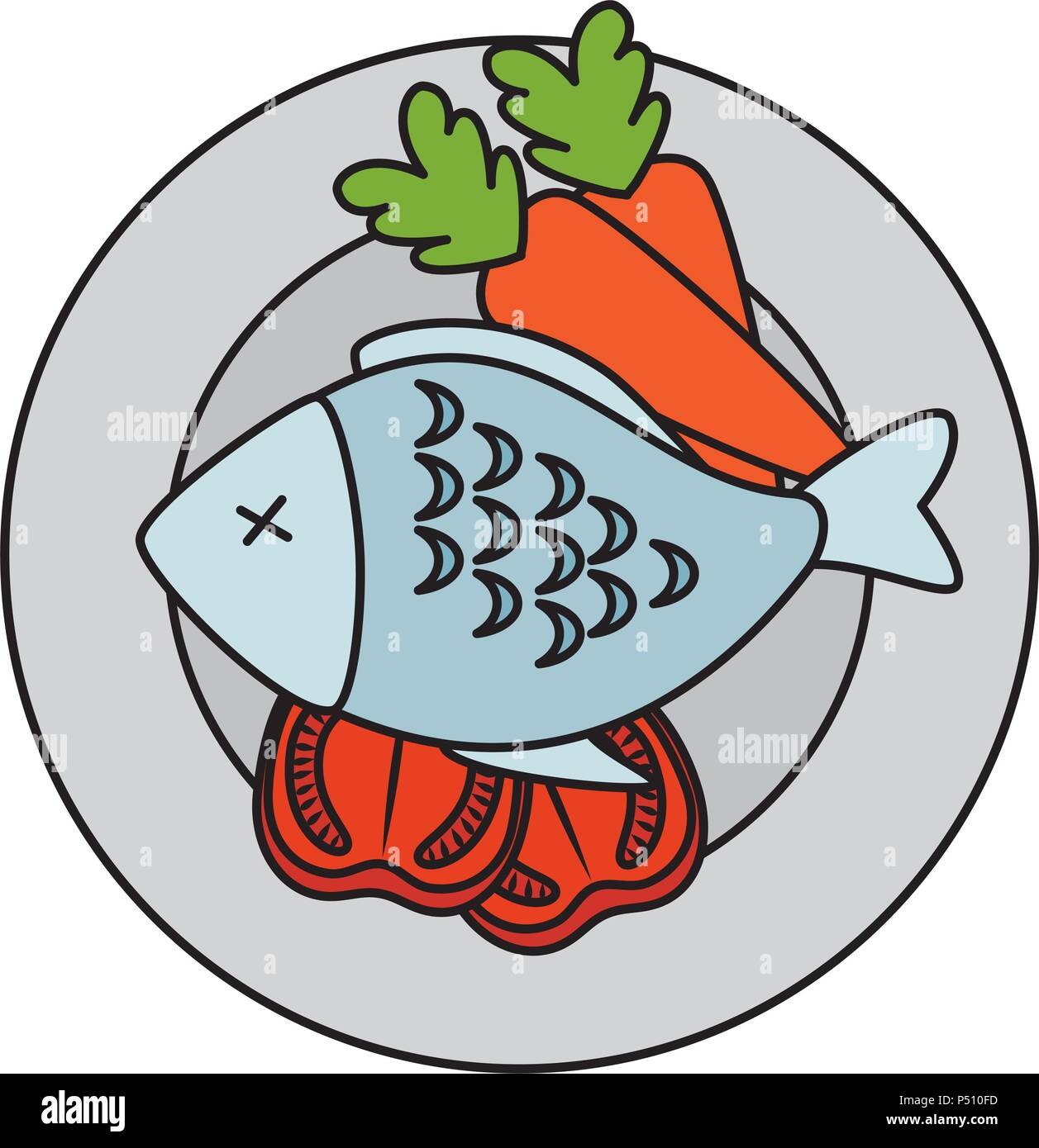 Cartoon Fish Meat
