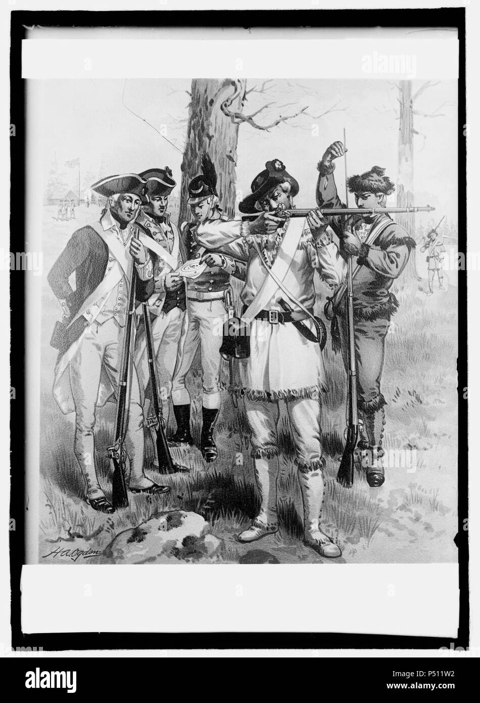 1776-1779, U.S. Army uniform, Con(...) army Stock Photo - Alamy
