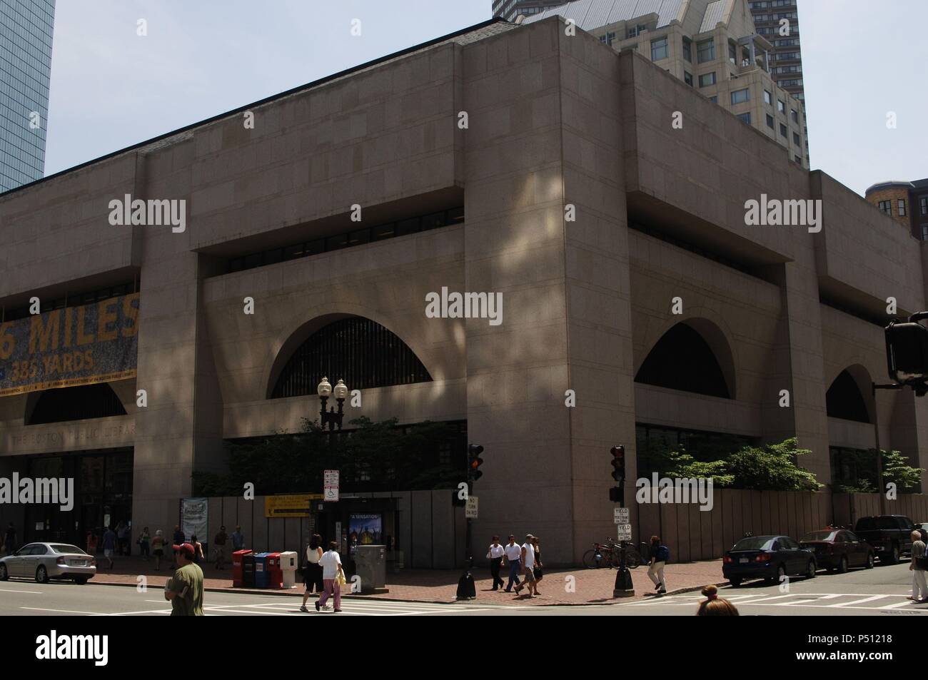 Boston public library facade hi-res stock photography and images - Alamy