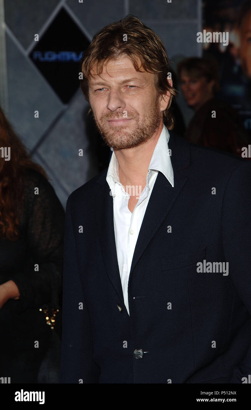 Sean Bean arriving at the Flightplan Premiere at the El Capitan Theatre ...