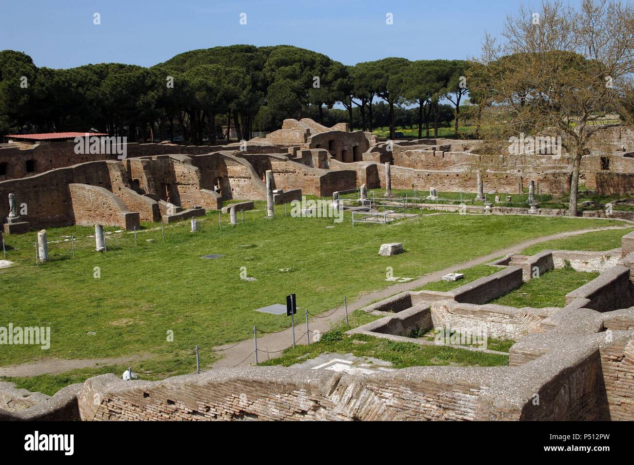 Ostia Antica. Baths of Neptune. 1st - 2nd centuries AD. Palaestra ...
