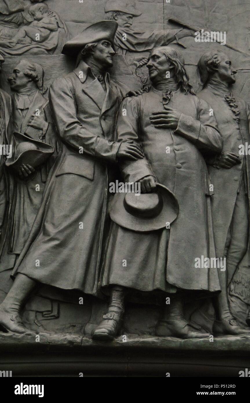 George Washington (1732-1799). Commander of the Continental Army during ...