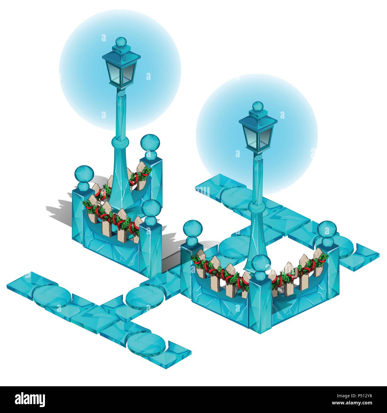 Ice patch path Stock Vector Images - Alamy