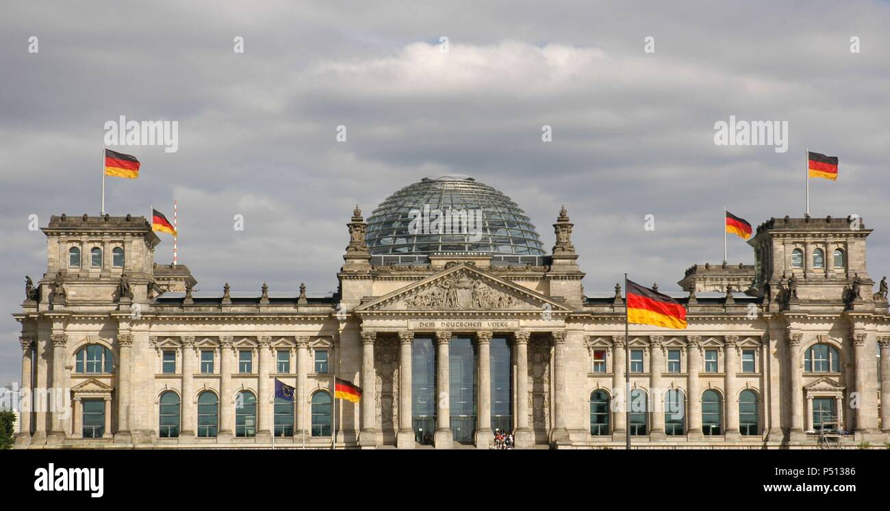 Germany. Berlin. German Parliament in the Reichstag building. 1884-1894 ...