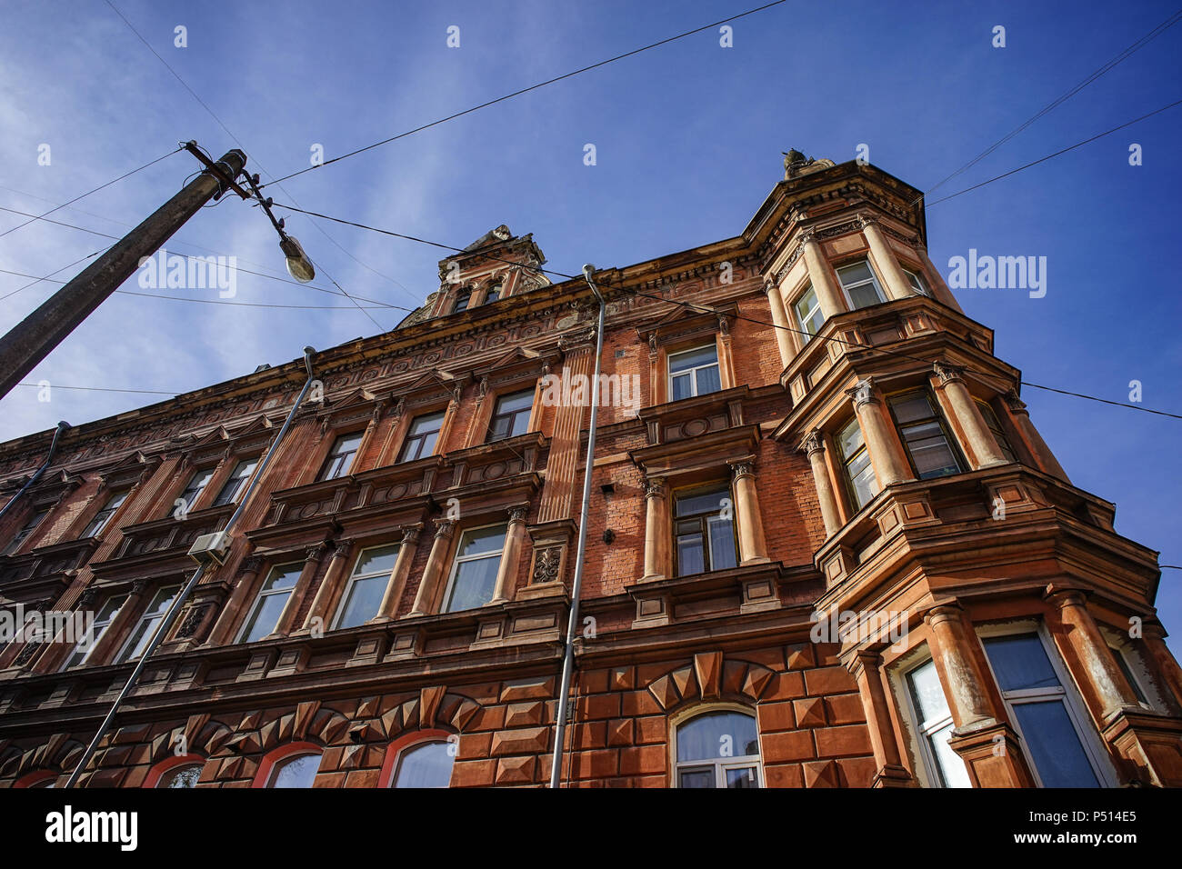 Ancient building located in Vyborg, Russia. Vyborg is 174km northwest ...
