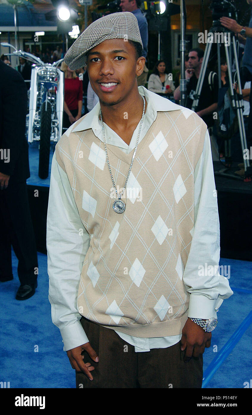 Nick Cannon arriving at the i,Robot Premiere at the Westwood Village in ...