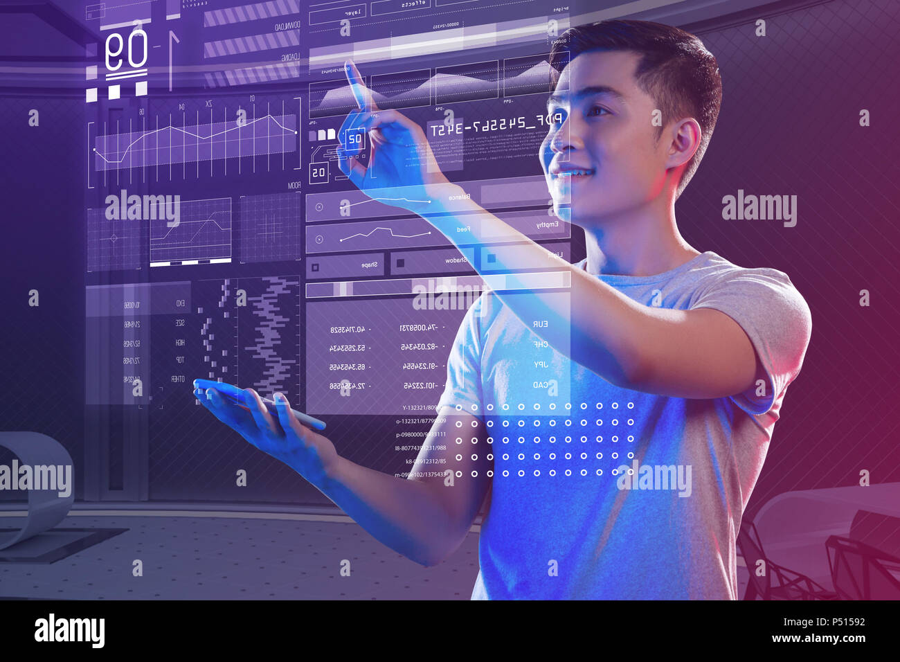 Hologram man hi-res stock photography and images - Alamy