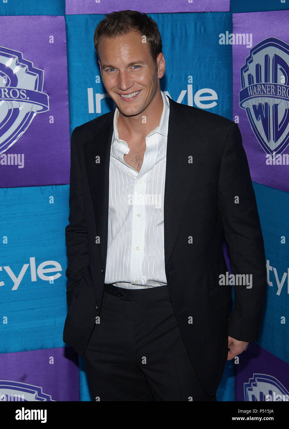 Thomas Church arriving at the Warner In Style Party affter the Golden ...