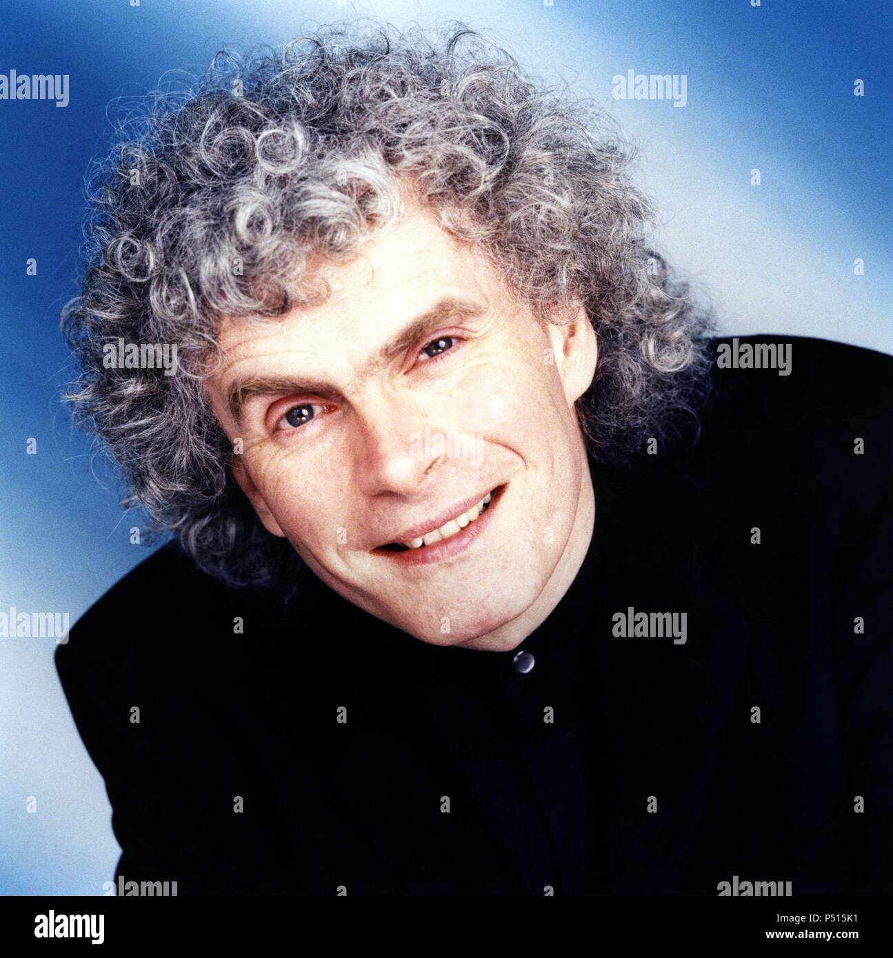 Sir Simon Rattle Stock Photo - Alamy
