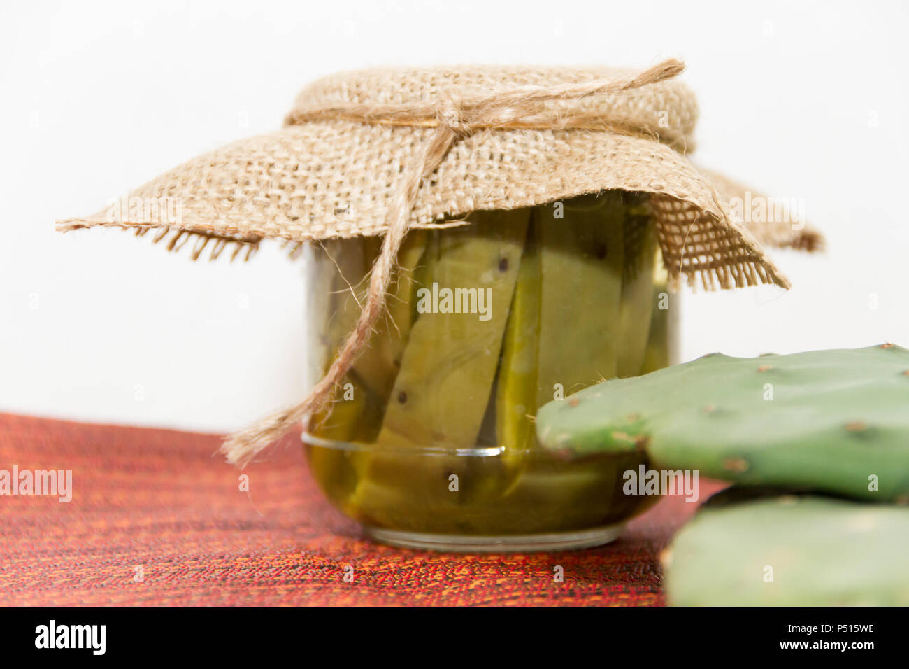 typical nopal pickled food of the mexican gastronomy Stock Photo - Alamy