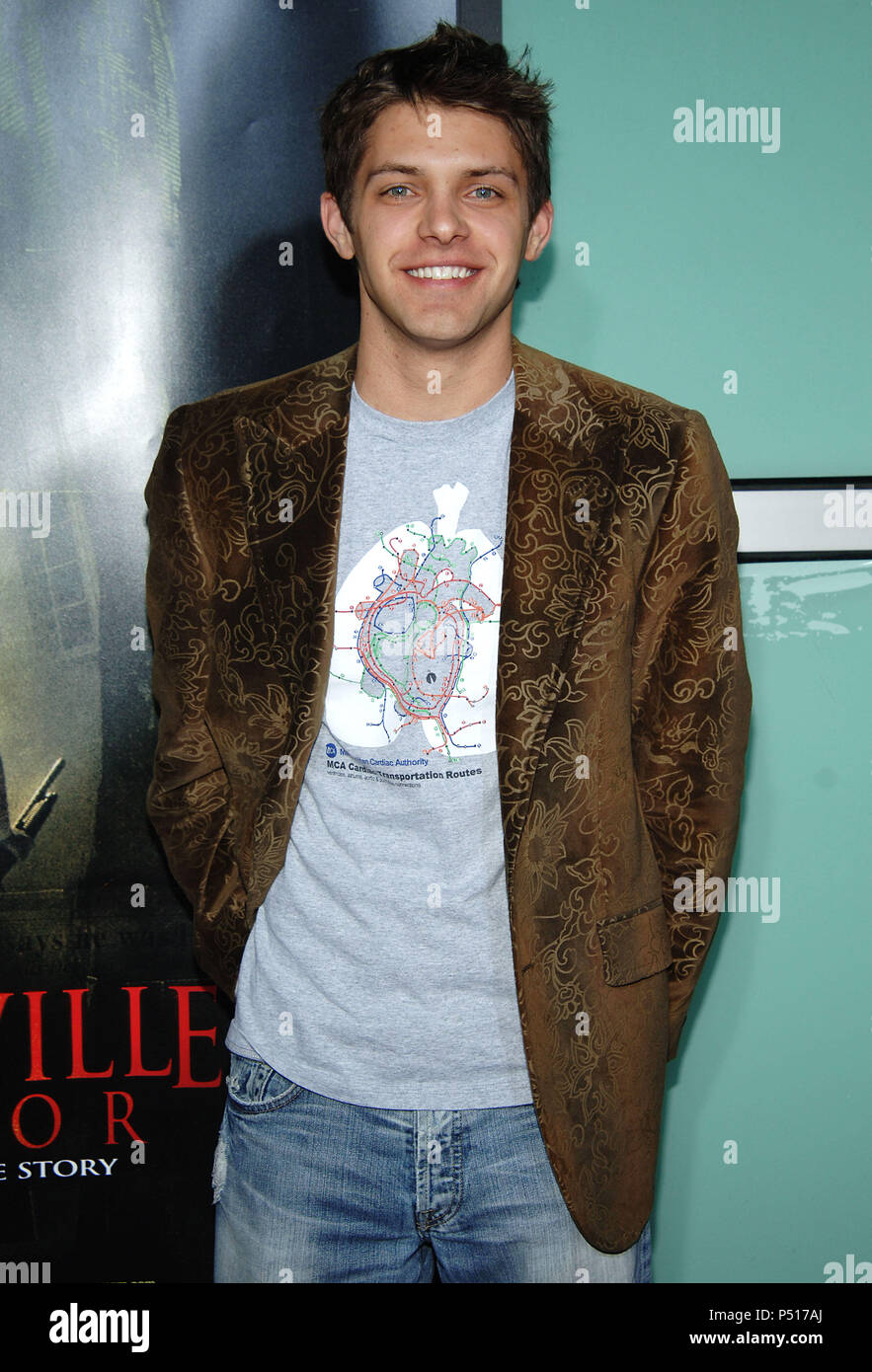 Ryan Devlin arriving at the Amityville Horror Premiere at the Arlight ...