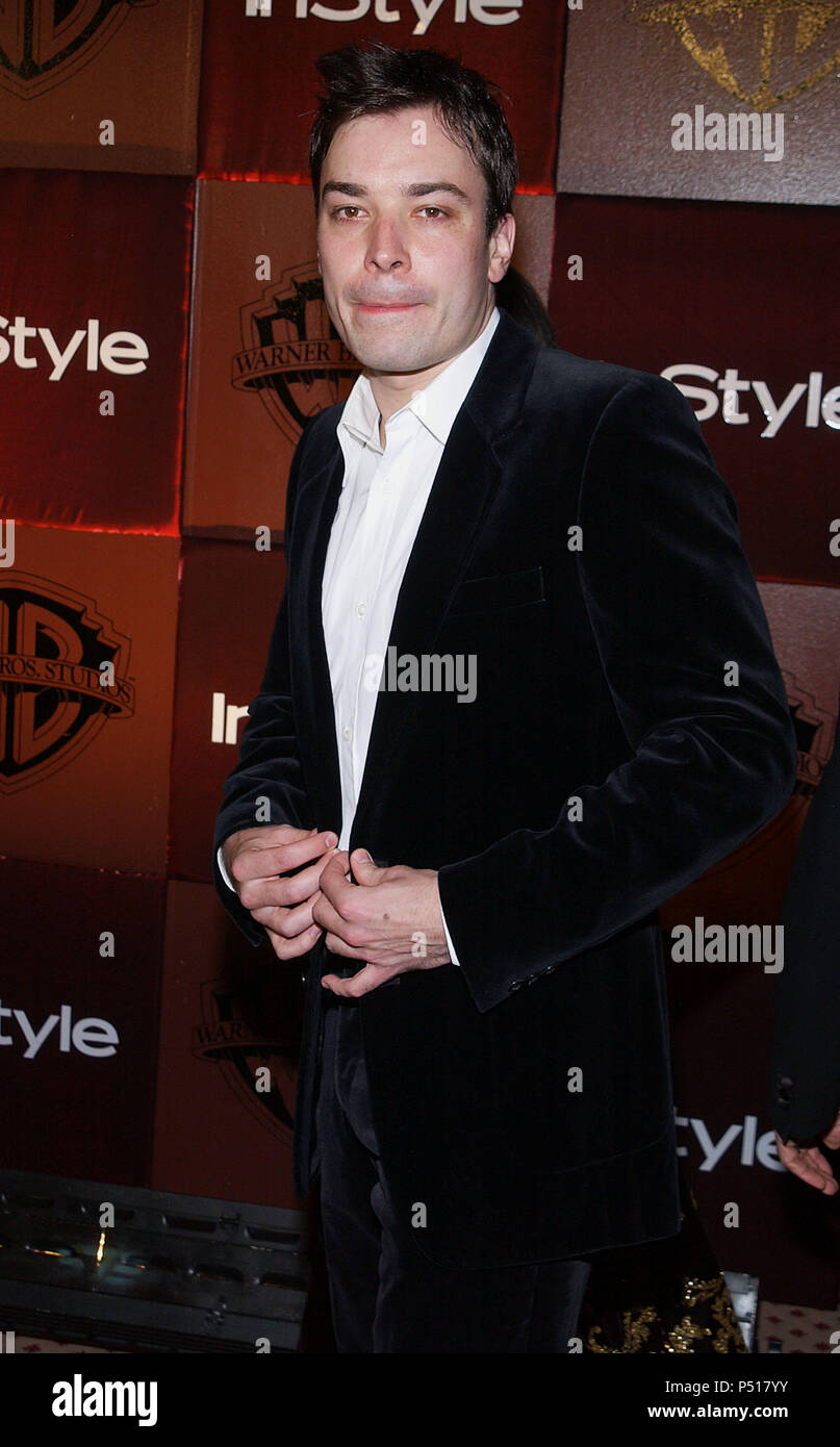 Jimmy Fallon arriving at the Golden Globes after Party InStyle / Warner ...