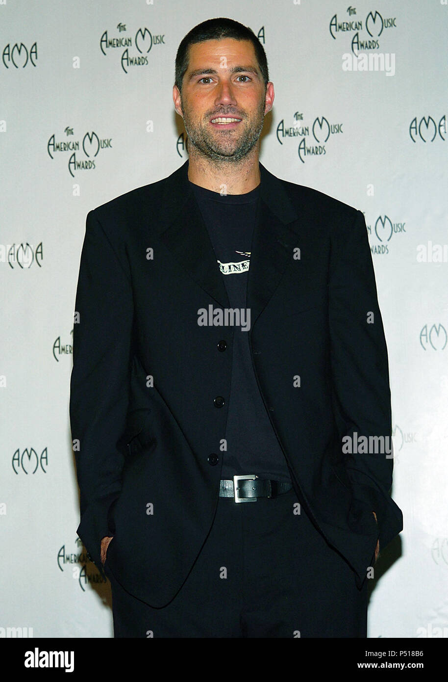 Matthew Fox backstage at the 32th Annual American Music Awards at the ...