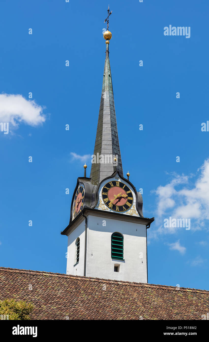 Clock tower swiss clock hi-res stock photography and images - Alamy