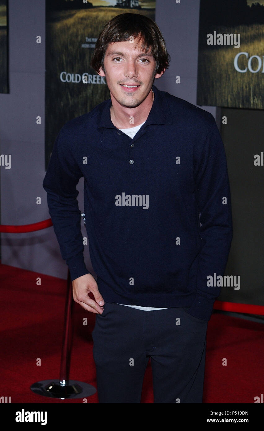 Lucas Haas arriving at the Premiere of " Cold Creek Manor " at the El ...