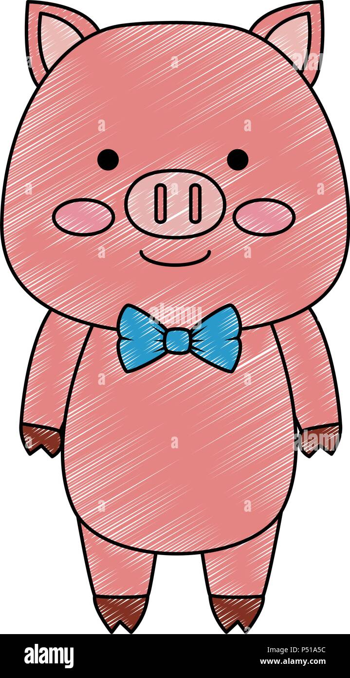 cute pig character icon Stock Vector Image & Art - Alamy