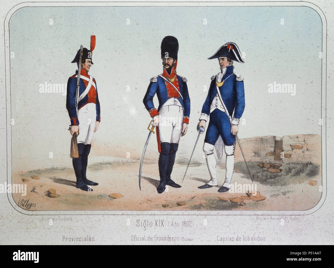 Reinado de Carlos IV (1788 a 1808). Provinciales y Oficiales en el año ...