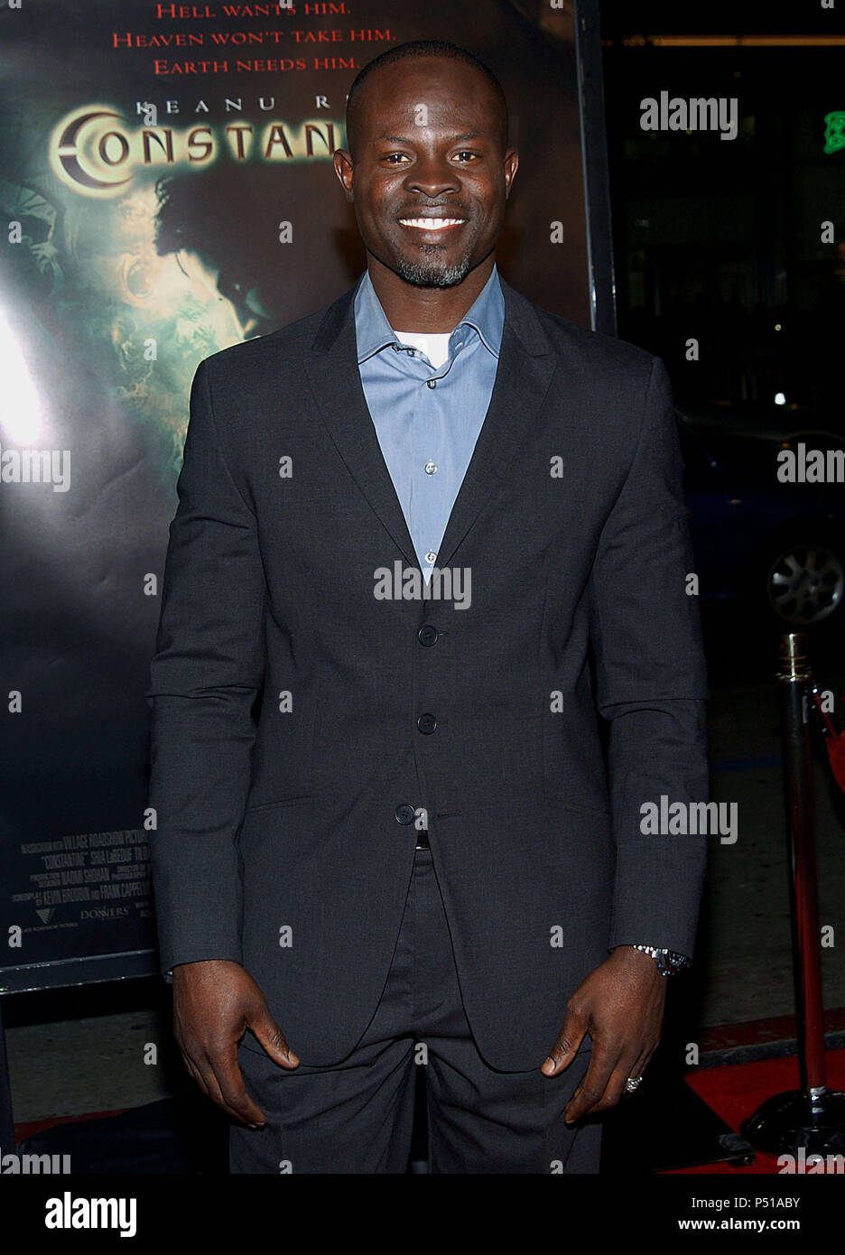 Djimon Hounsou arriving at the Constantine Premiere at the Chinese ...