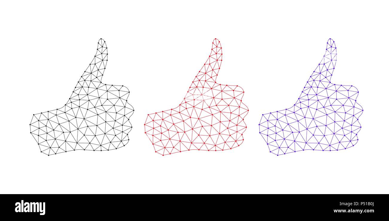 Technology Hand with line Connections, Plexuses and Knots. Vector ...