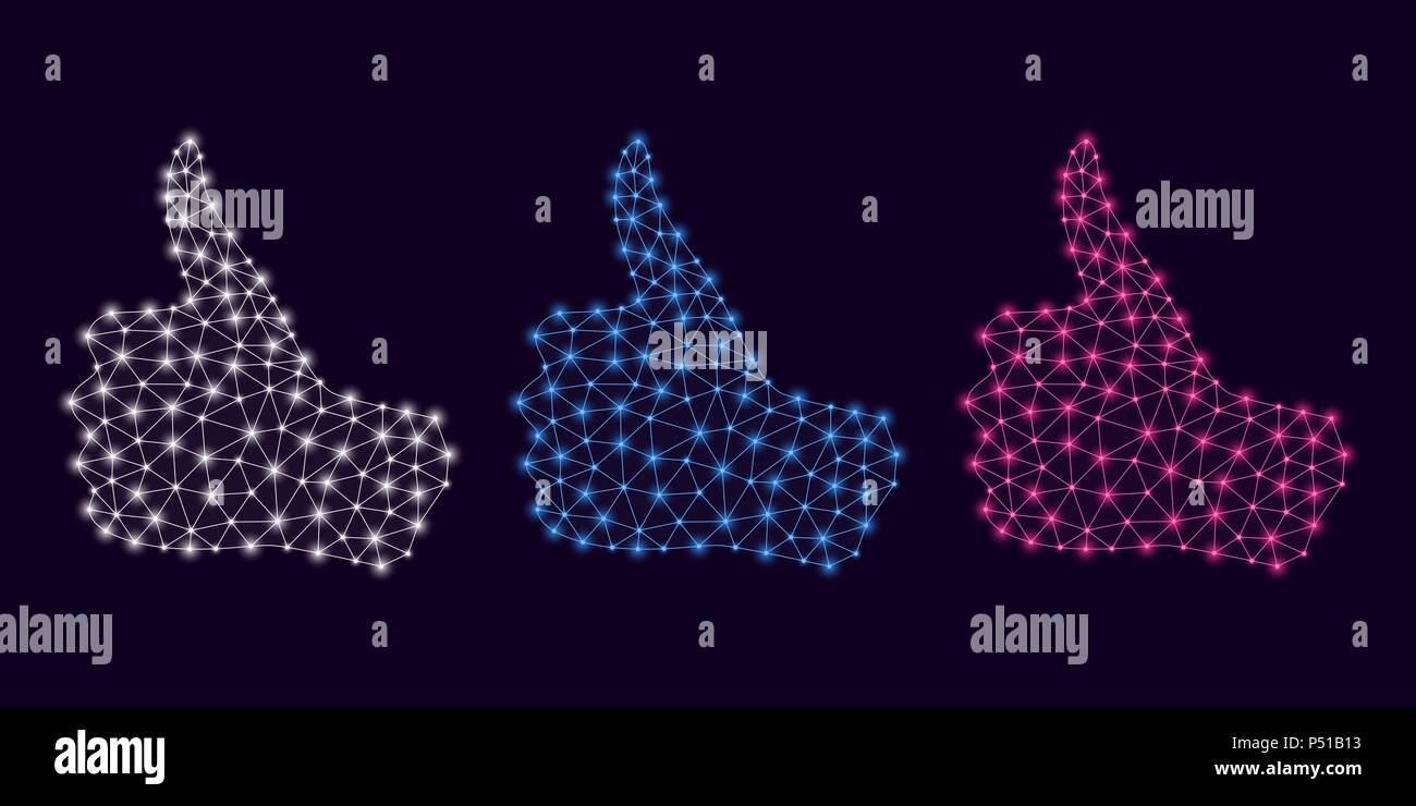 Technology Hand with line Connections, Plexuses and Knots. Vector ...