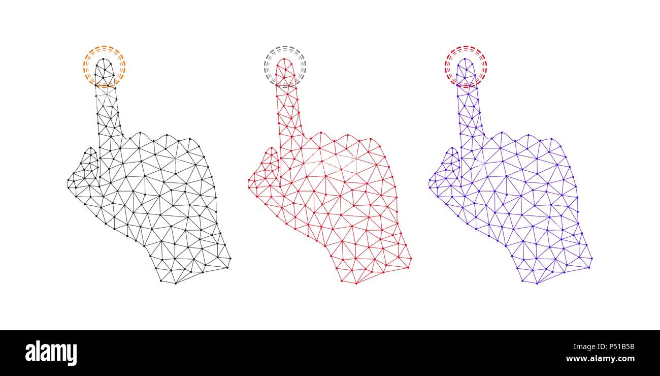 Technology Hand with line Connections, Plexuses and Knots. Vector ...