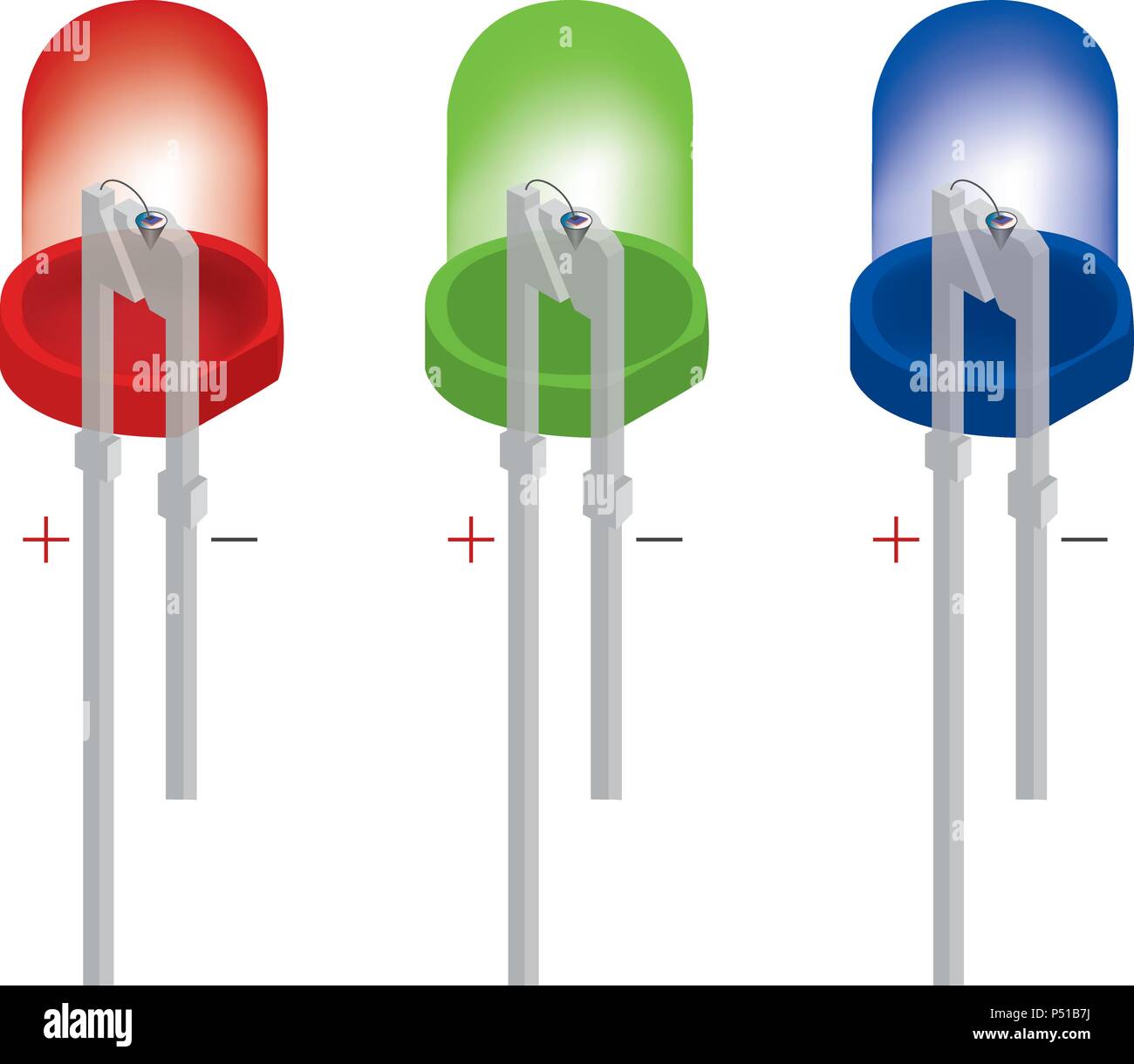 Light Emitting Diode LED Structure Isolated Background Education Light Emitting Diode LED Structure Isolated Background Education