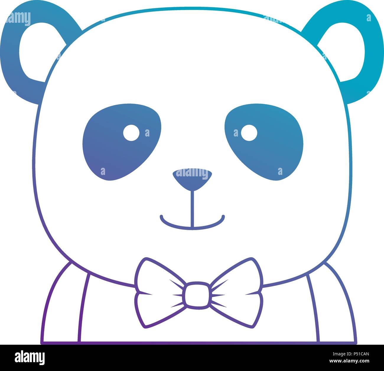 cute bear panda character Stock Vector Image & Art - Alamy
