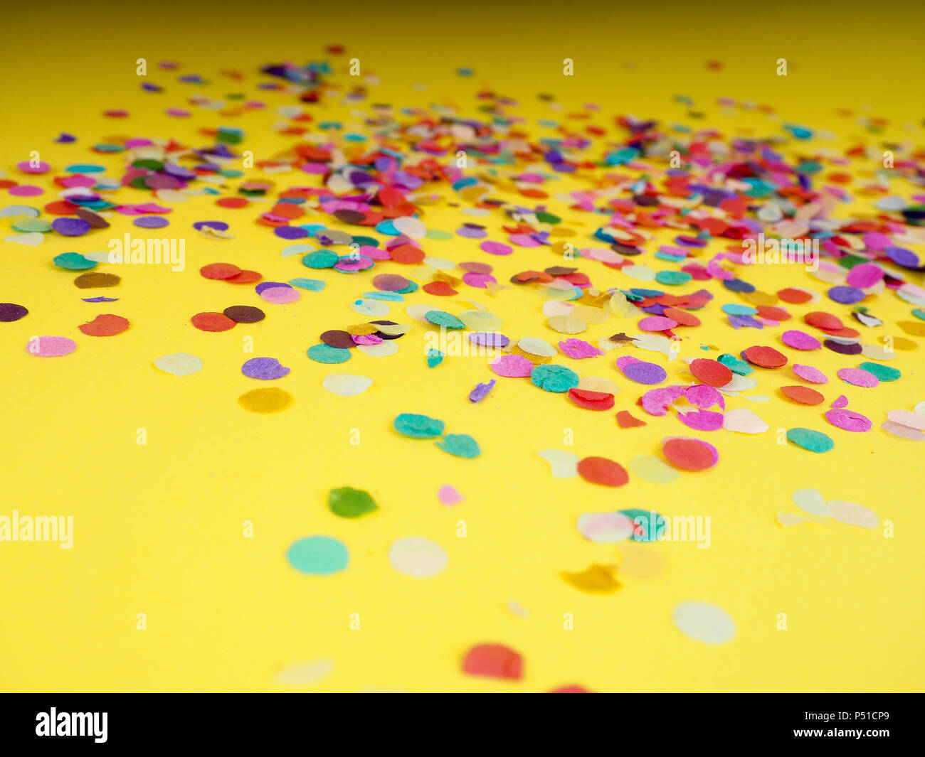 festive background of confetti, Frame made of colored confetti Stock Photo - Alamy