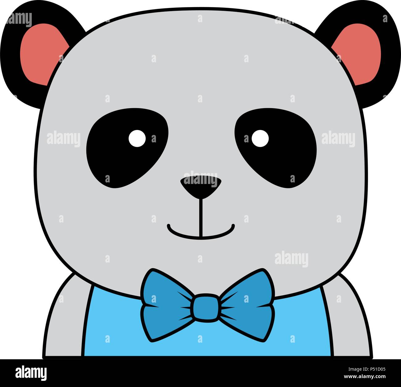 cute bear panda character Stock Vector Image & Art - Alamy