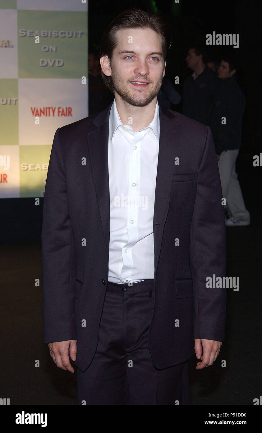 Tobey Maguire at the party to celebrate the release of " Seabiscuit ...