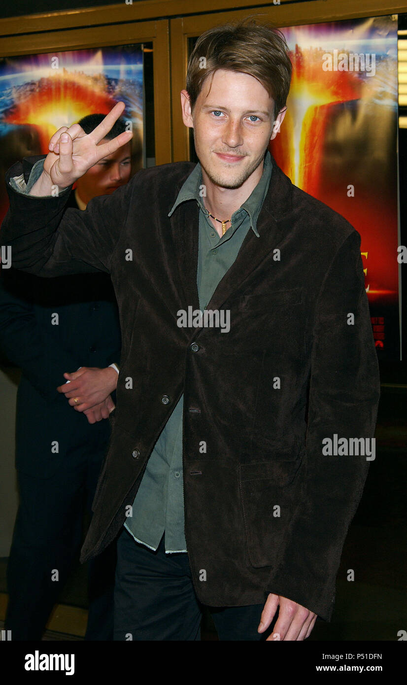 Gabriel Mann arriving at the Premiere of " The Core " at the Mann's ...