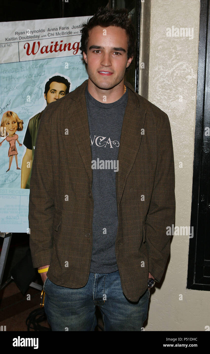 Justin Mantell arriving at the WAITING Premiere at the Bruin Theatre in ...
