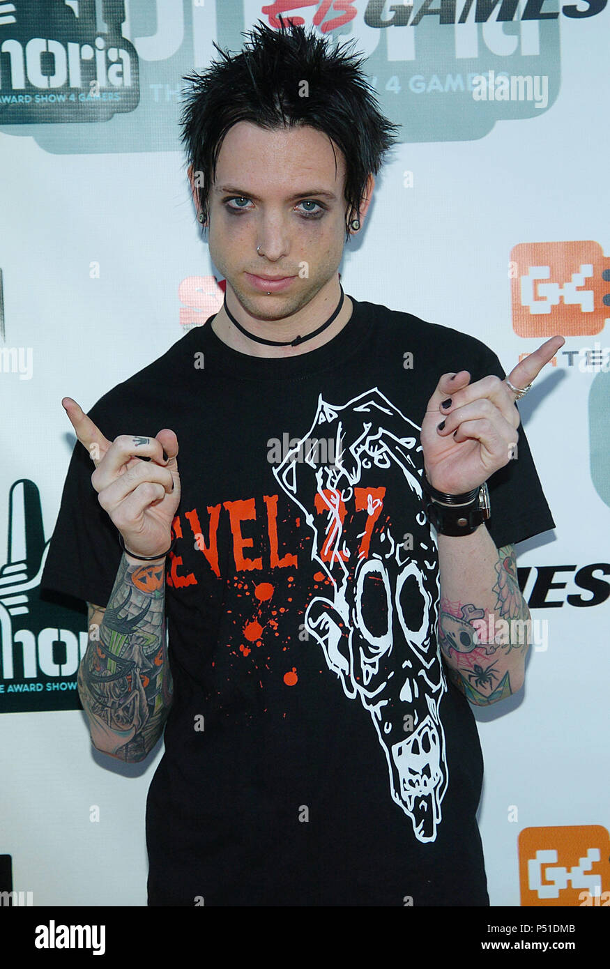 Billy Martin (Good Charlotte) arriving at the G-Phoria The Awards show ...