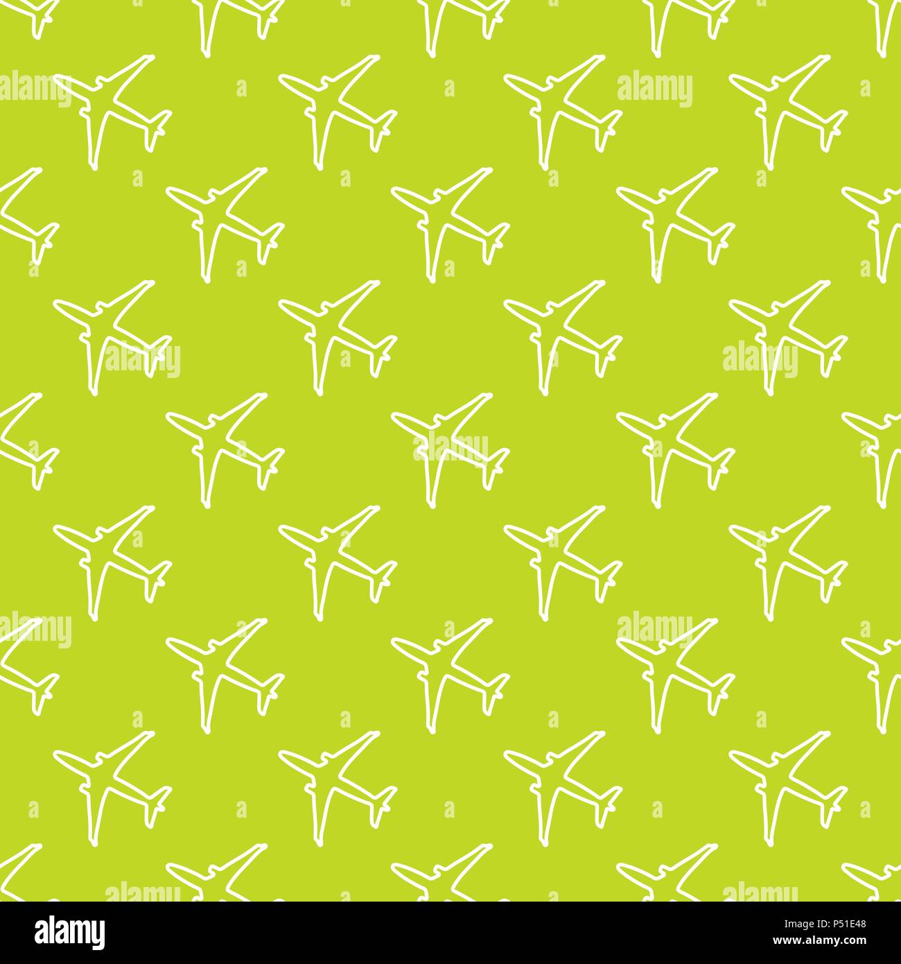 Seamless pattern with planes. Design for poster or print Stock Vector ...