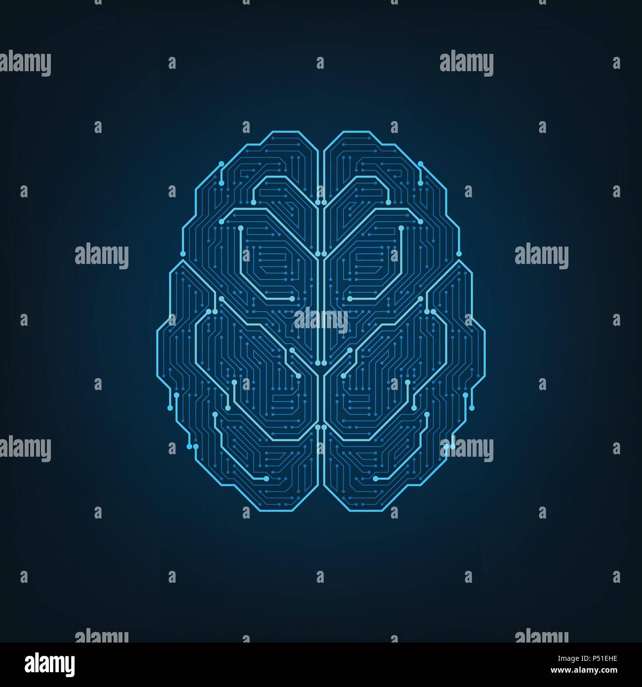 Electronic brain hi-res stock photography and images - Alamy