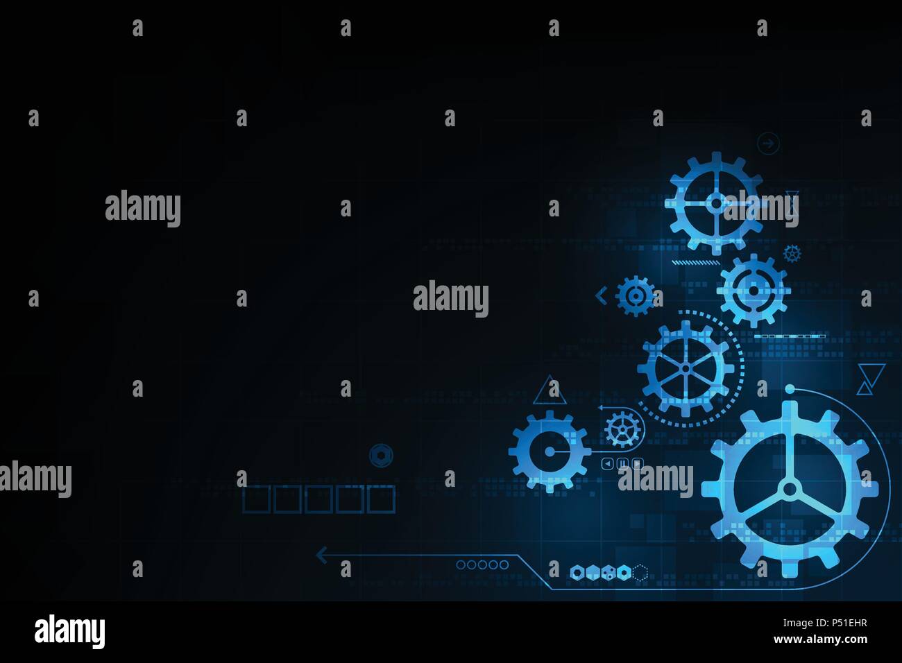 Vector abstract background technology gear concept Stock Vector Image ...