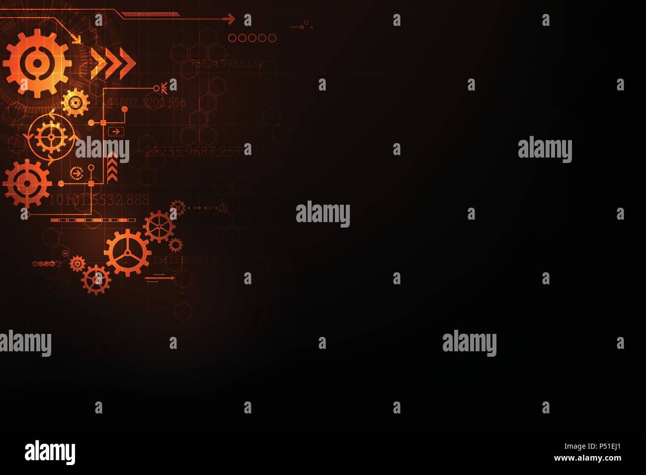Vector abstract background technology gear concept Stock Vector Image ...