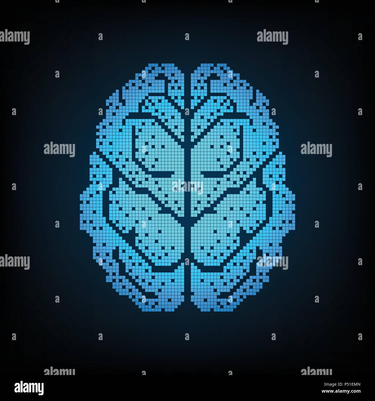 Digital brain concept hi-res stock photography and images - Alamy