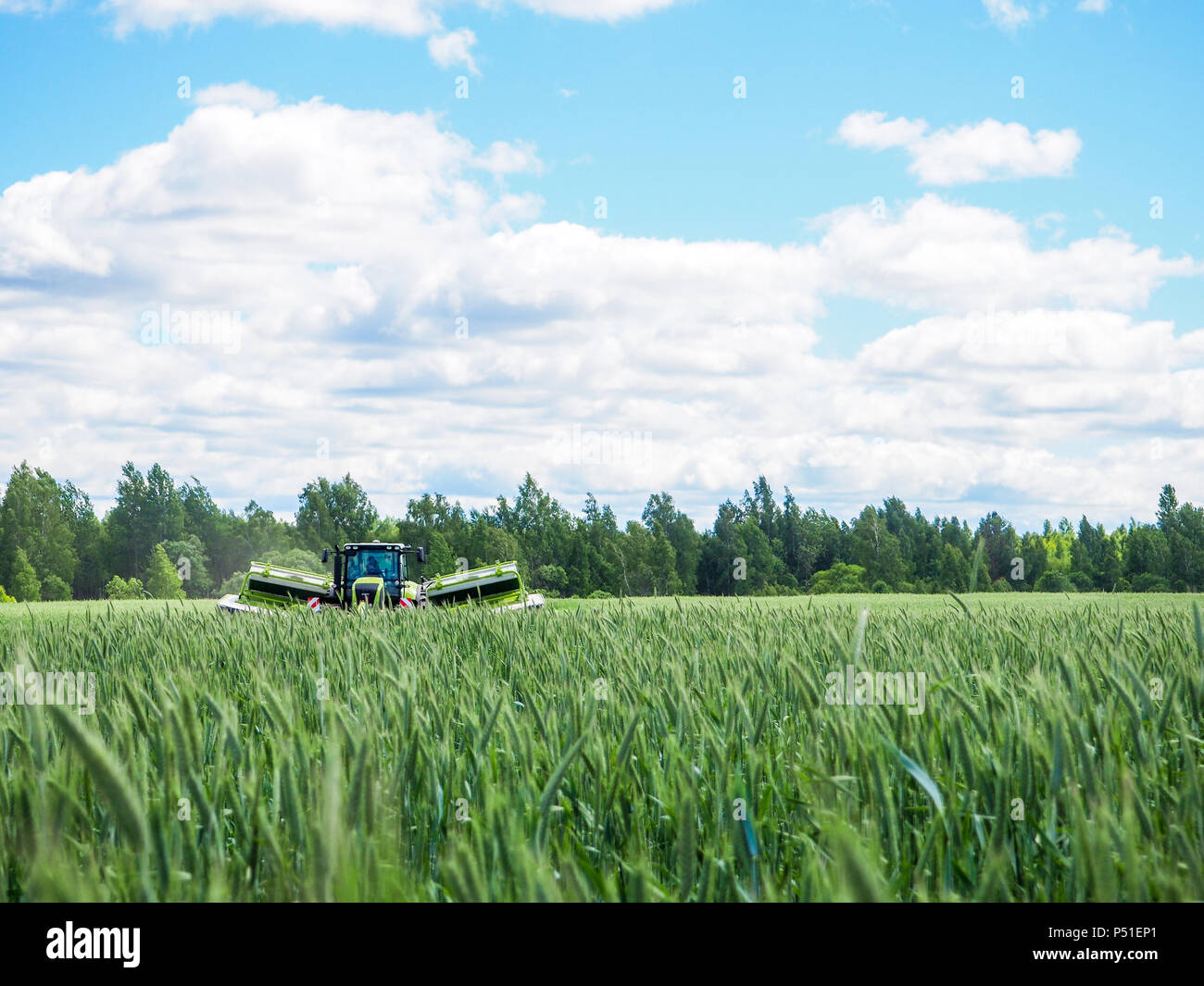 Agricultural machines cleaning for silage, harvesting combine Stock ...