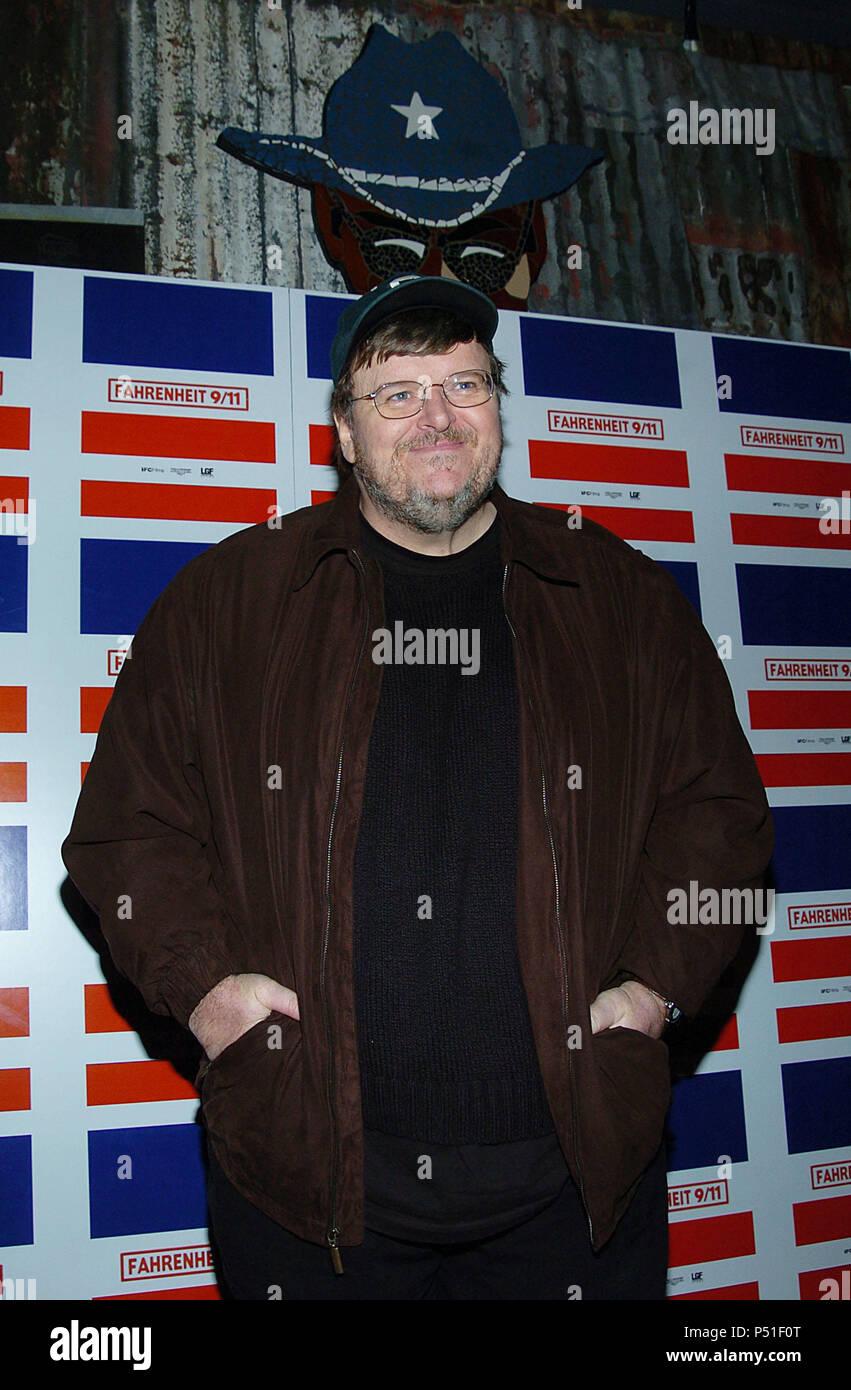 Michael Moore arriving at the Axis Of Justice at the House Of Blues in ...