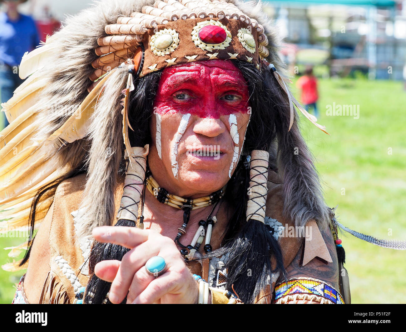 Documentary editorial image. ELBEUF, FRANCE - June 9, 2018. An ...