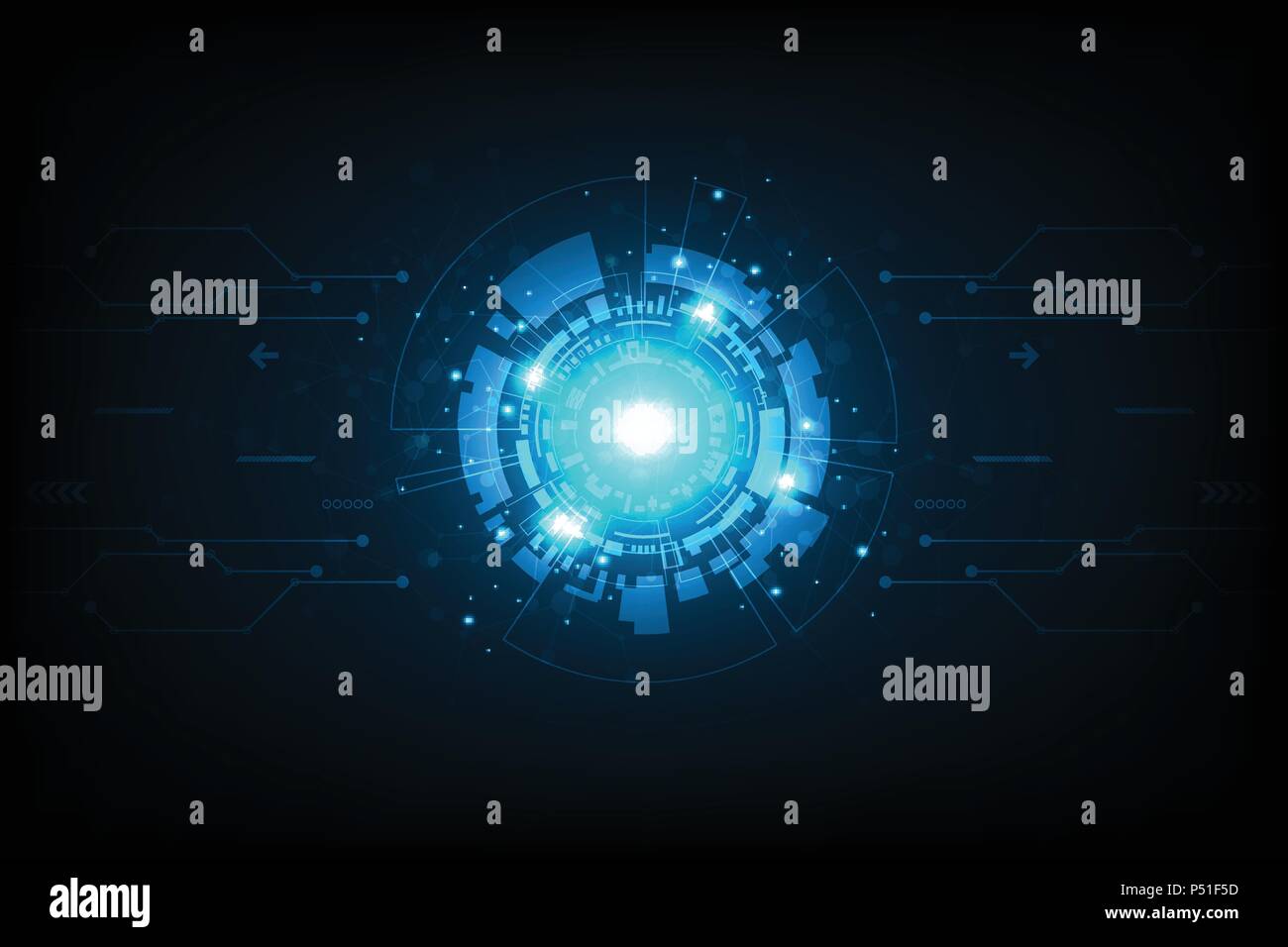 Vector background in advanced technology form Stock Vector Image & Art ...