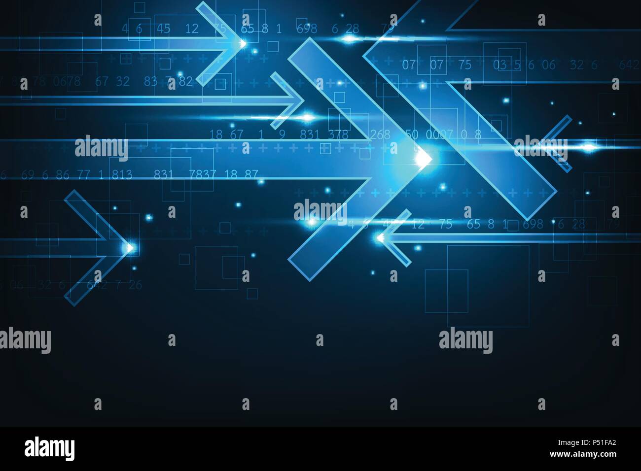 Technology in the form of arrows Stock Vector Image & Art - Alamy