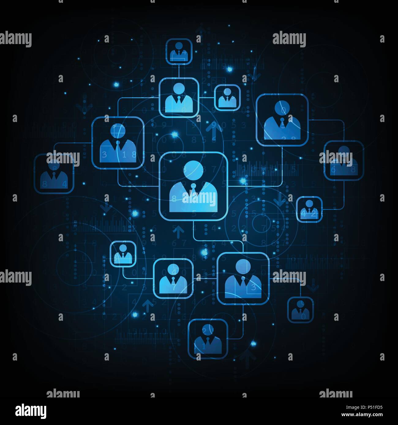 Network of communication systems Stock Vector Image & Art - Alamy